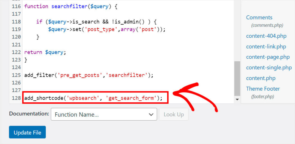 How to Add a WordPress Search Bar with Shortcode