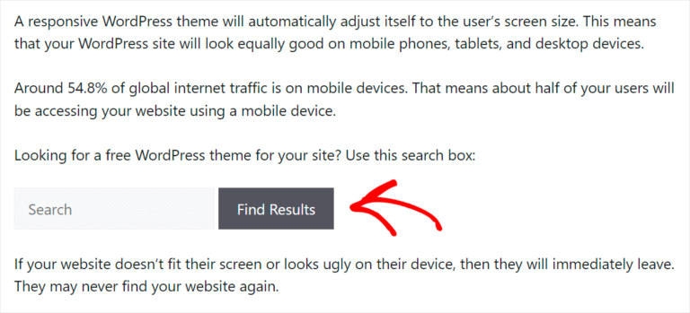 How To Add Search Box To WordPress Post With A Shortcode Step By Step 